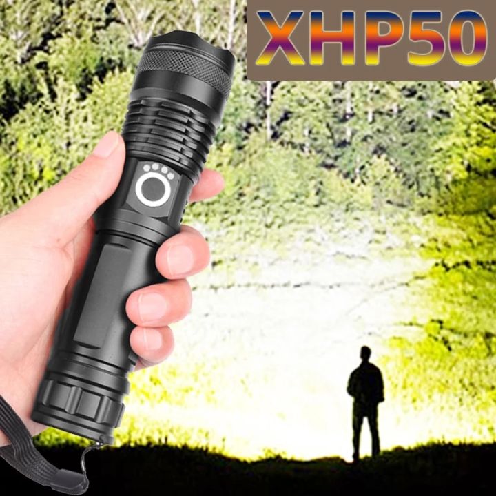 xhp50.2 most powerful flashlight 5 modes usb zoom led flashlight xhp50 ...