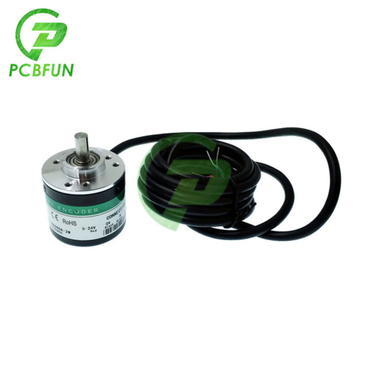 1000 Pulse AB Phase Incremental Photoelectric Rotary Encoder 5-24V 0 ...