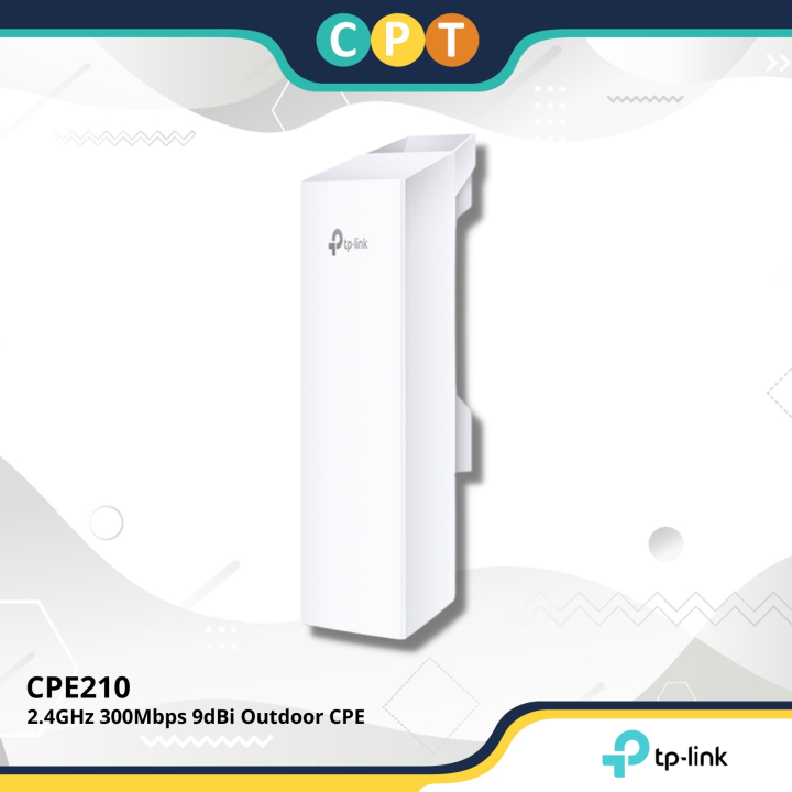 TP-Link CPE210 2.4GHz 300Mbps 9dBi Outdoor CPE | Lazada PH