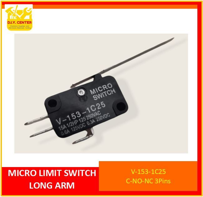 Micro Limit Switch Long Hinge Lever Arm 2 / 5 / 10 pcs for Incubator ...
