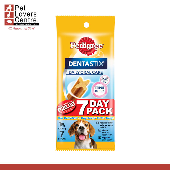 Pedigree Dentastix Dog Treats Medium 7s 180g. | Lazada PH