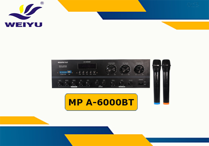 MP Megapro Plus AV-6000BT Amplifier with Two Microphone | Lazada PH