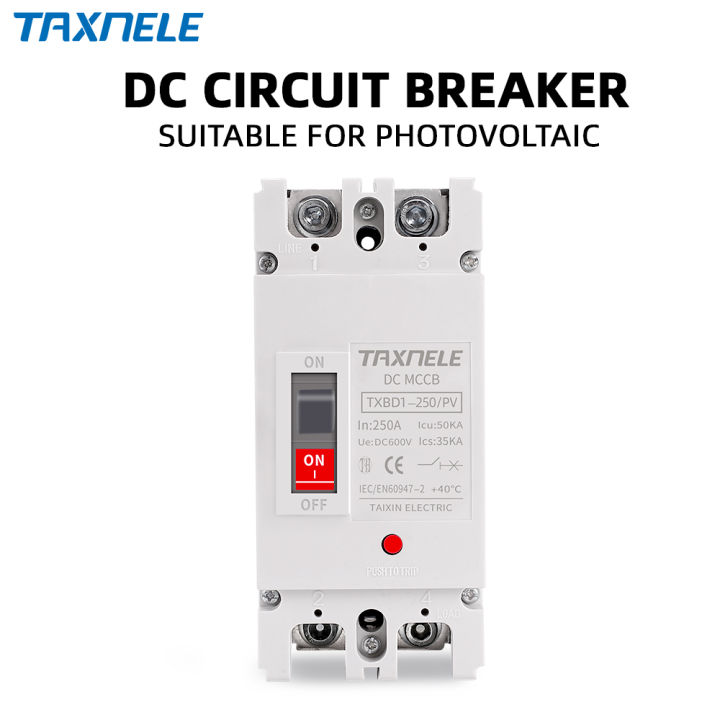 Solar Molded Case DC Circuit Breaker MCCB Overload Protection Switch ...