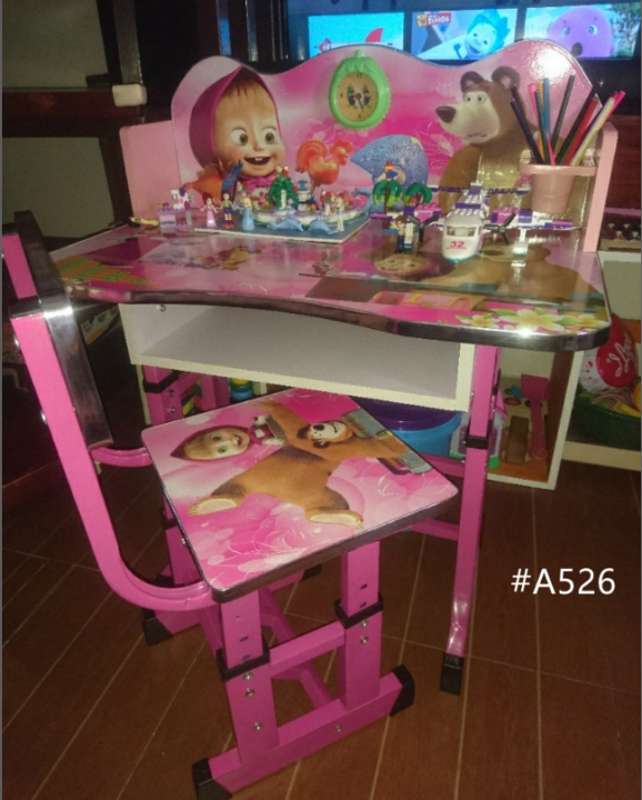 Kids character study table set children’s learning desk study desk ...