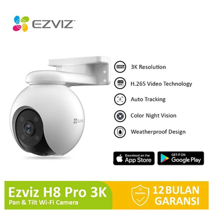 Ezviz H8 Pro 5MP 3K Wifi IP Cam Smart Outdoor Pan & Tilt CCTV Camera | Lazada Indonesia
