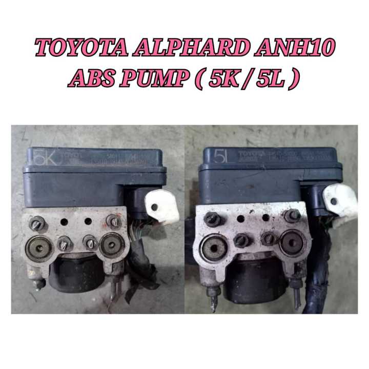 🇯🇵🇯🇵 ABS Pump / Anti-Lock Brake 5K 5L Toyota Alphard ANH10 02-08 ABS ...