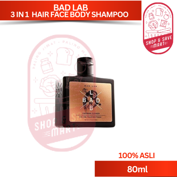 BAD LAB Caveman Cleaner 3-in-1 Hair, Face & Body Cleaner 80ml | Lazada
