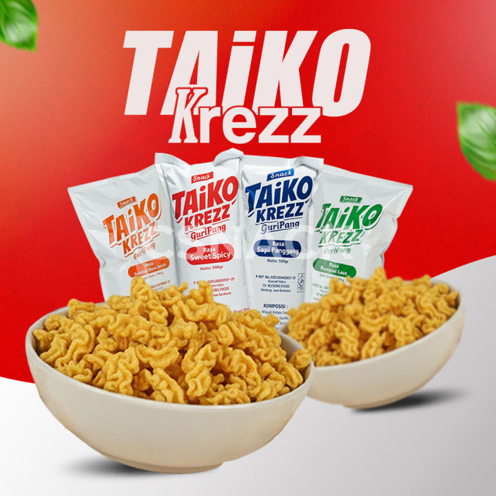 Tersedia VARIAN BARU !!! TaiKO Krezz Guripang Snack HALAL dengan ...
