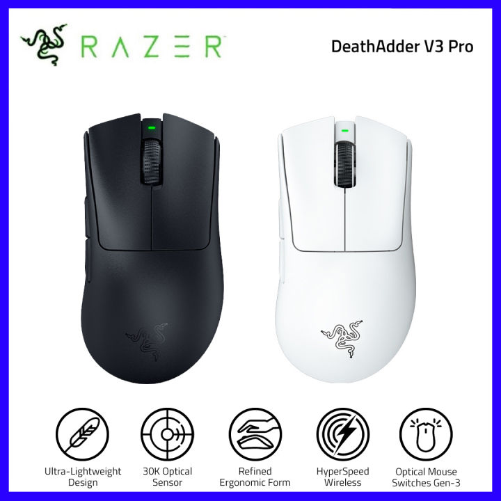 Original Razer DeathAdder V3 Pro Ultra-lightweight Wireless Ergonomic Esports Mouse for Gaming ...