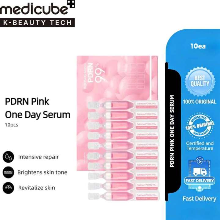 [MEDICUBE] Salmon DNA PDRN Pink One Day Serum 1Pack(1.5ml x 10ea) 99% ...