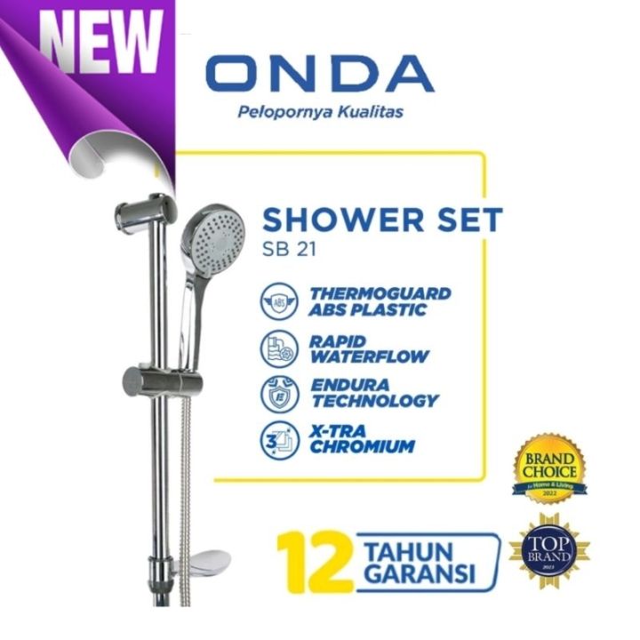 ONDA SHOWER SET HAND SHOWER MANDI TIANG SB21 | Lazada Indonesia