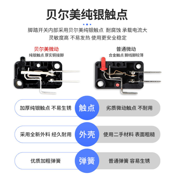 Belmei TFS-1 Pedal Switch Pedal Switch 2m 1m Iron Shell Pedal Self ...