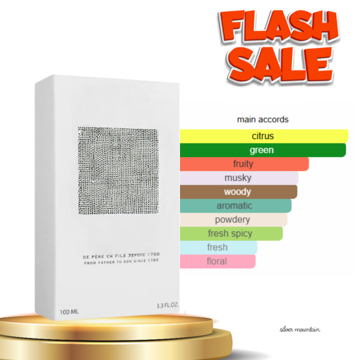 Perfume For Men Citrus Scent Clean Fragrance 100ml White Box | Lazada PH