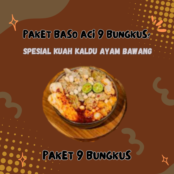 PAKET 9 BUNGKUS BASO ACI KALDU AYAM BAWANG SPESIAL | Lazada Indonesia