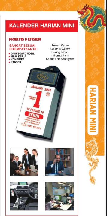 kalender harian mini buat di mobil 2024 | Lazada Indonesia