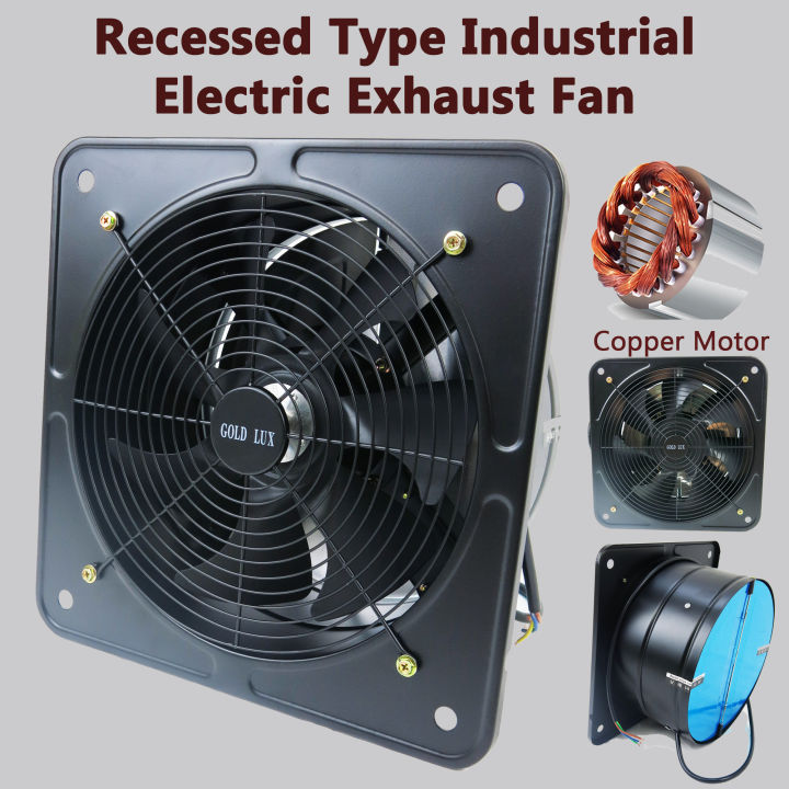 3H Copper Metal Clad Industrial Exhaust Fan/Ventilation c/w Guard ...