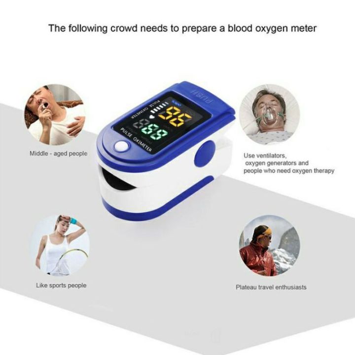 Tabung Oximeter Digital Dengan Layar LED Oled Saturasi Oksigen Darah ...