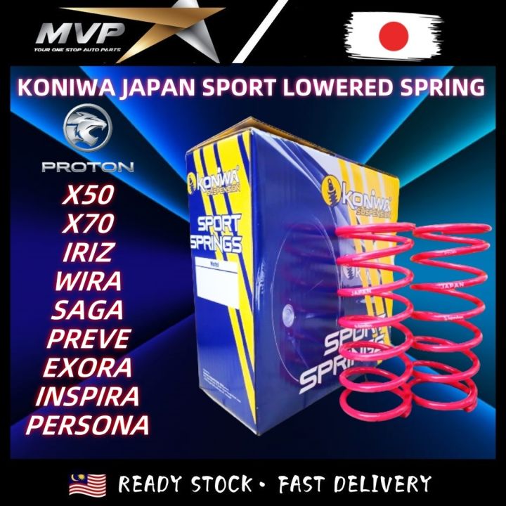 Koniwa Sport Spring Lowered Spring Japan Proton Waja Exora Satria Saga ...