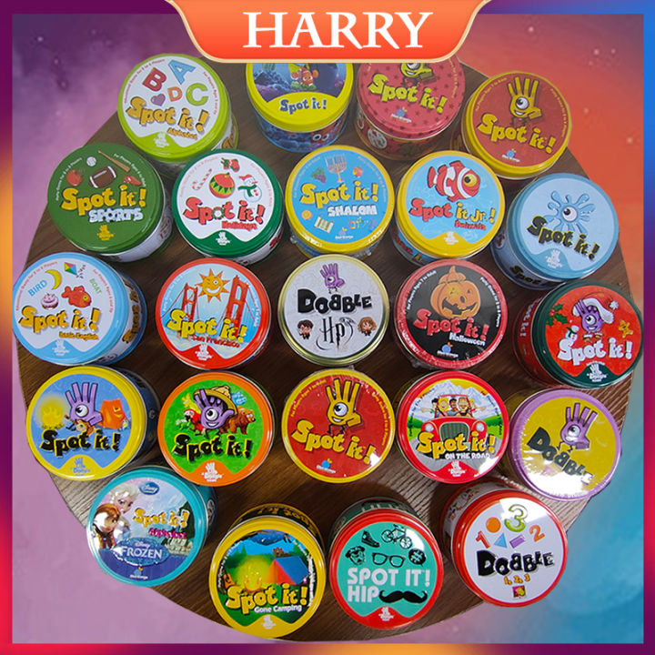 เกมไพ่ ปาร์ตี้ เกมไพ่ ความรู้ความเข้าใจของเด็ก spot it เกมจับคู่ภาพ ...