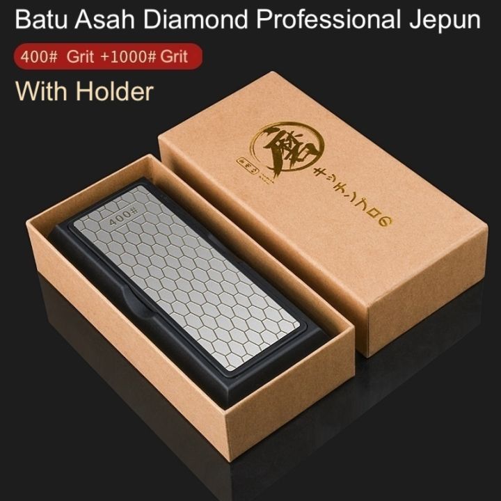 Pengasah Pisau Diamond Profesional Dua Muka Jepun Grit 400 1000 Grit ...