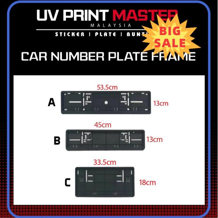⭐ [100% ORIGINAL] ⭐ Cover Nombor Vehicle Car Number Plate FRAME LONG ...
