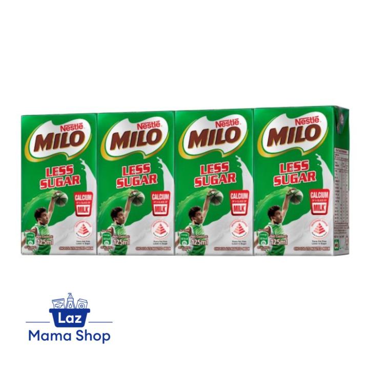Milo UHT 50% Less Sugar Chocolate Malted Milk (Laz Mama Shop) | Lazada ...