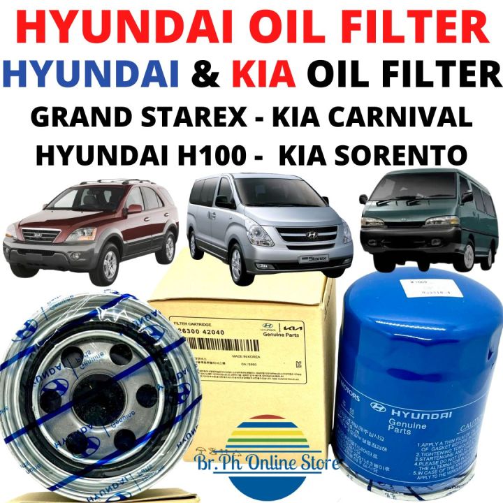 HYUNDAI OIL FILTER FOR STAREX / GRAND STAREX / H100 / H200 / CARNIVAL ...