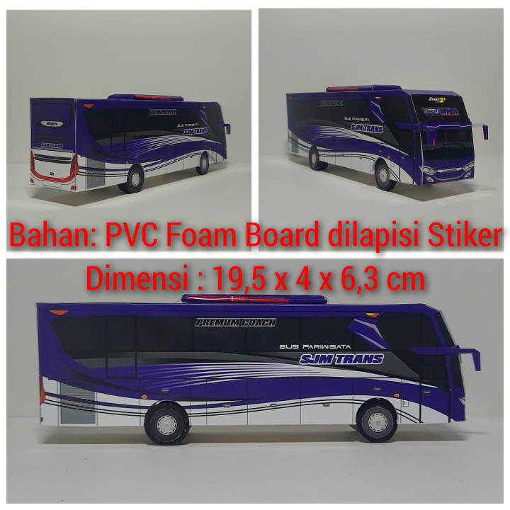 Miniatur Bus SJM Trans Ratu Maher | Lazada Indonesia