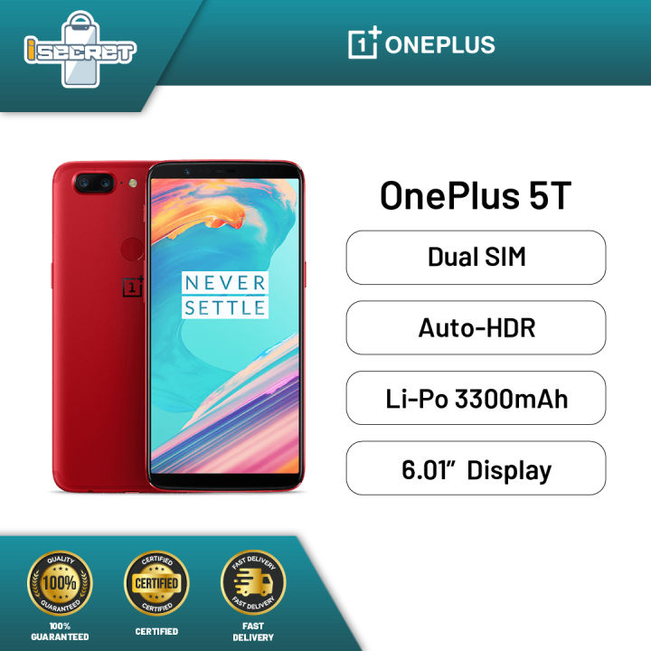 OnePlus 5T - Used Condtion (6GB RAM + 64GB ROM | 8GB RAM + 128GB ROM 16MP 6.01" 4G LTE) Original ...