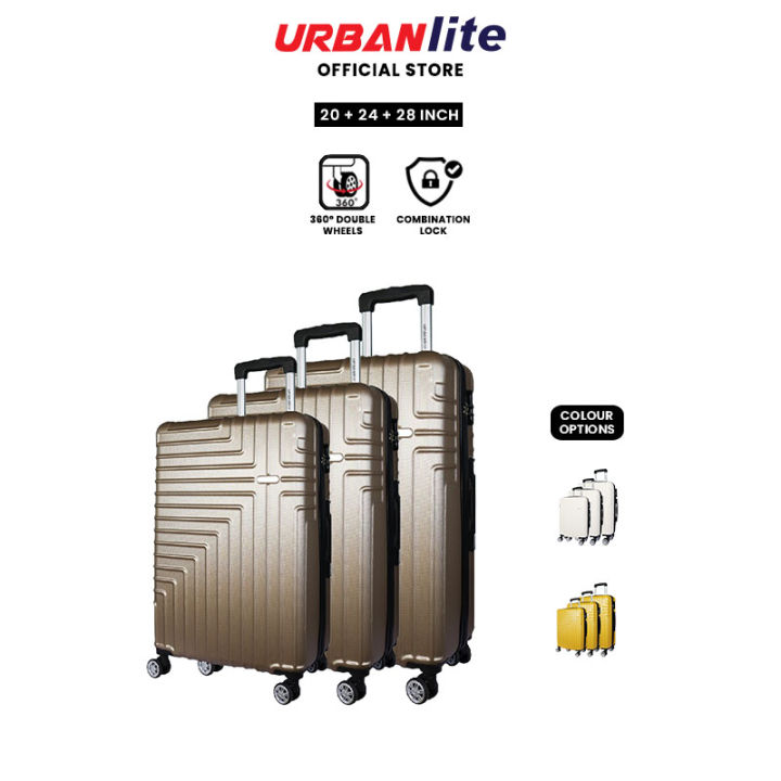 URBANlite Sierra 3in1 (20"+24"+28" inch) ABS Hard Case Luggage ...