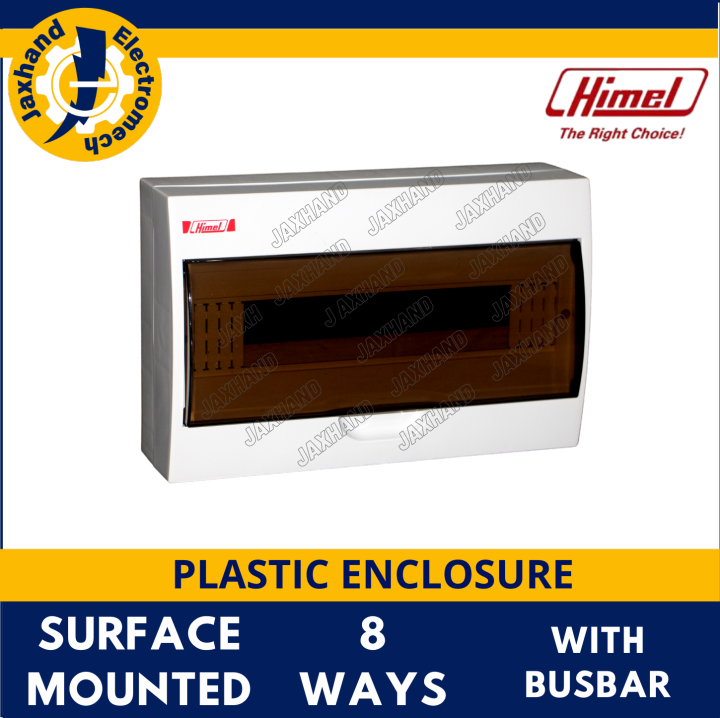 8 WAYS HIMEL PLASTIC ENCLOSURE DISTRIBUTION BOX WITH COMBINATION ...