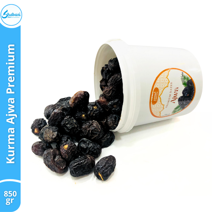 Kurma Ajwa Oragnic Premium Jumbo 850gr - Kurma Azwa Kemasan Ember ...