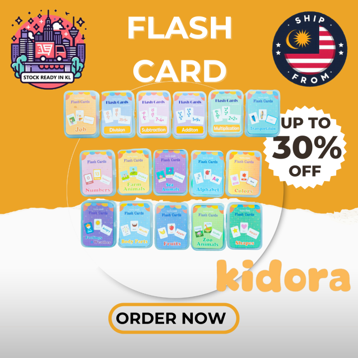 KIDORA Flash card Kids Learn | Fun & Learning Cards with Kids for ...