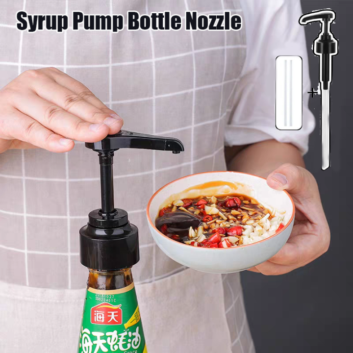 Syrup Pump Bottle Nozzle Milk Tea Coffee Syrup Dispenser Replacement ...