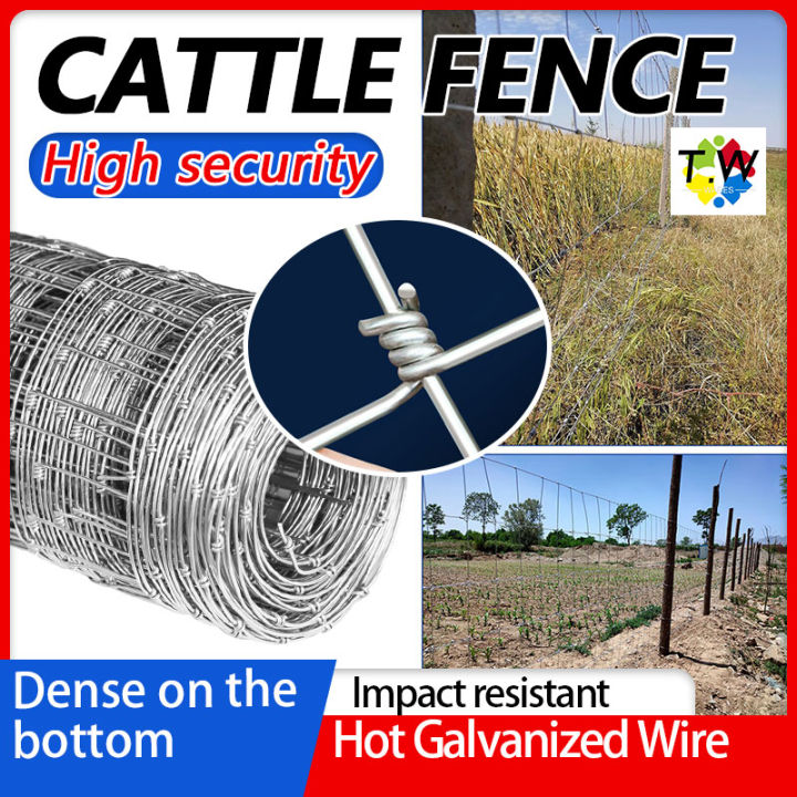 7, 8, 9, 10 Holes Hot-dip galvanized rust-resistant farm mesh fence ...