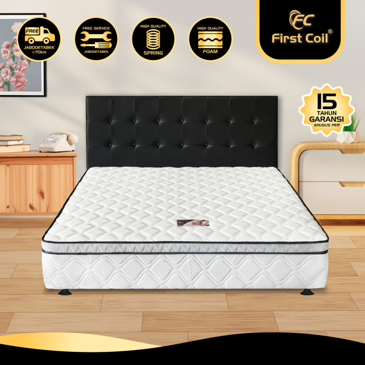 First Coil Kasur Springbed Multibed Plushtop - Kasur Springbed Fullset ...
