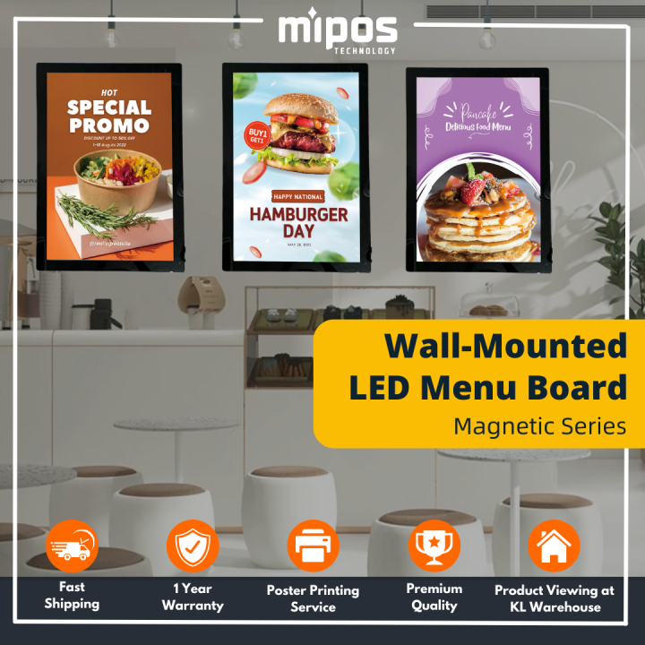 LED Menu Ad Board | LED Magnetic Light Box | Wall Mount Light LED Menu ...