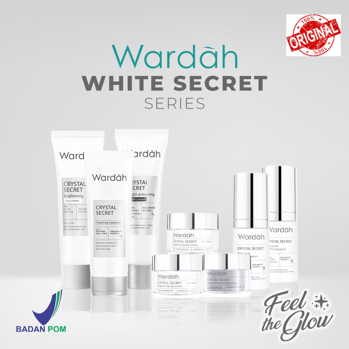 Wardah Crystal Secret Series || White Secret Series || Foaming Cleanser ...