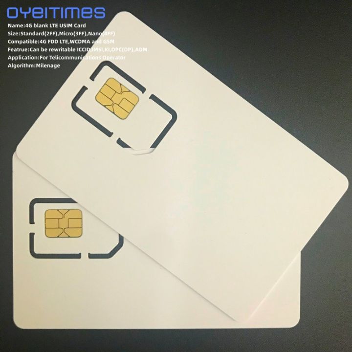 OYEITIMES 4G Programable Blank SIM Card GSM WCDMA LTE SIM Card 2FF/3FF ...