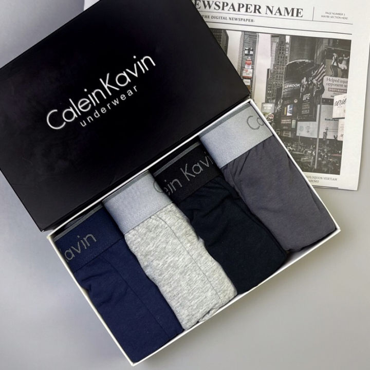 1กล้อง4ตัว Calein Underwear (set) กางเกงในชาย กางเกงใน (1กล่อง4ชิ้น ...