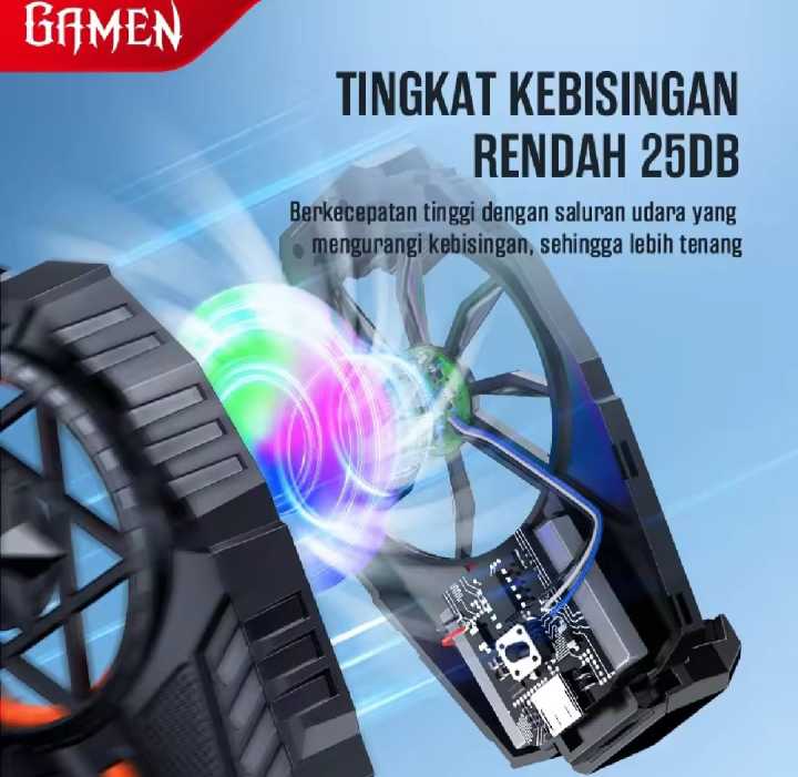 GAMEN Wireless Fan Cooler GMR02S Radiator Pendingin HP Cooling Fan ...