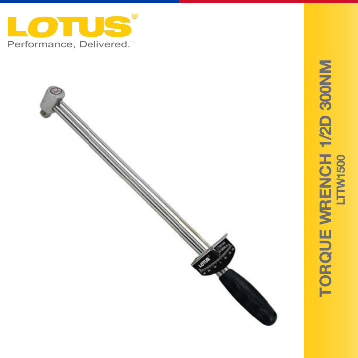 Lotus LTTW1500 300nm 1/2" Drive Torque Wrench Beam (Black) | Lazada PH