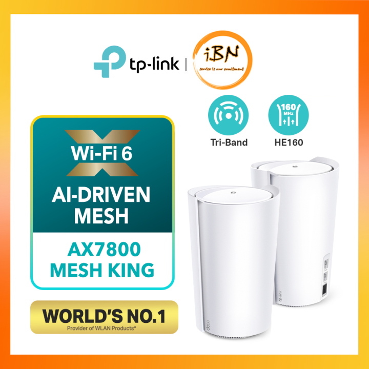TP-LINK AX7800 1/2/3 PACK Tri-Band 2.5G Port HE160 Whole Home Ai-Driven ...