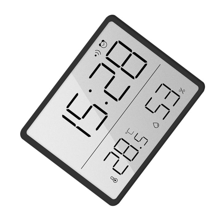 Modern Digital Wall Clock Battery Powered Quiet Alarm Clock Digital ...