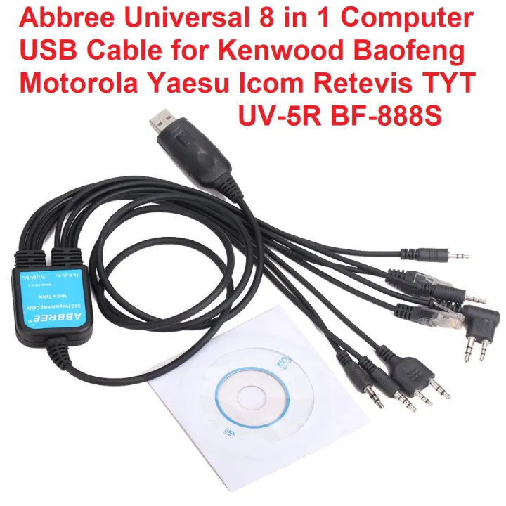 Singapore stock! Abbree Universal 8 in 1 Computer USB Programming Cable ...