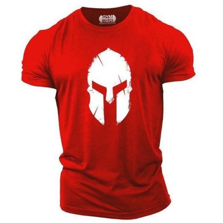 Retro Spartan men's T-shirt, 3D printed short sleeved top, oversized ...