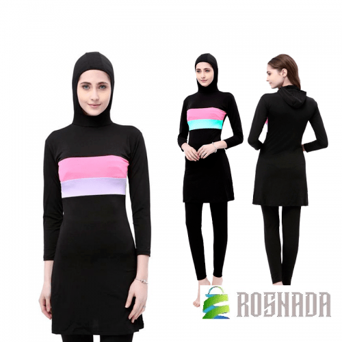 Muslimah Swimsuit Hijab Women Female Swimming Suit Baju Renang Plus ...