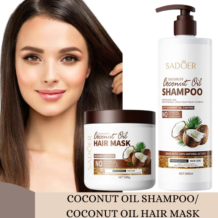 ORIGINAL Coconut Shampoo/Hair Mask Anti-Dandruff Control Oil Fluffy Repair Frizz Suppleness ...