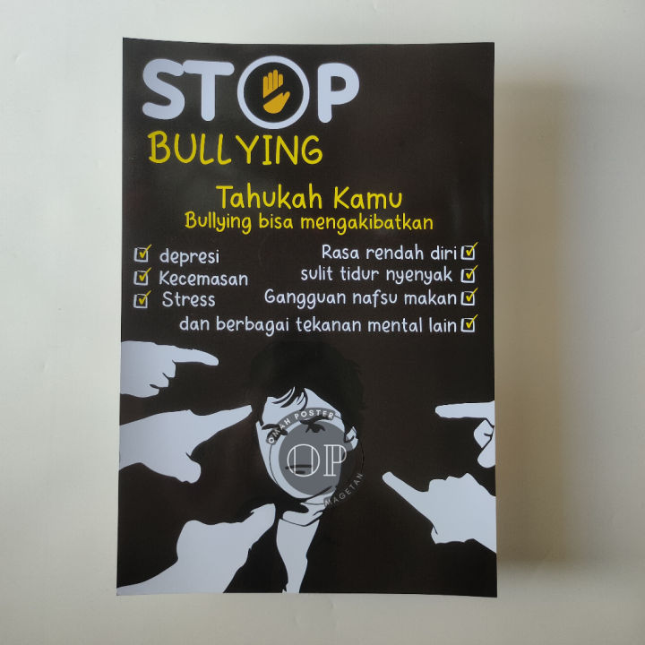 Poster Stop Bullying - Poster Sekolah - Poster Perundungan - Say No To ...