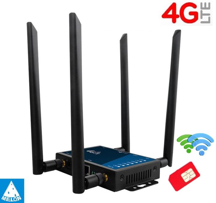 4G Wifi Router 300Mbps 4 Antenna High Gain Signal Booster ถอด เปลี่ยน ...